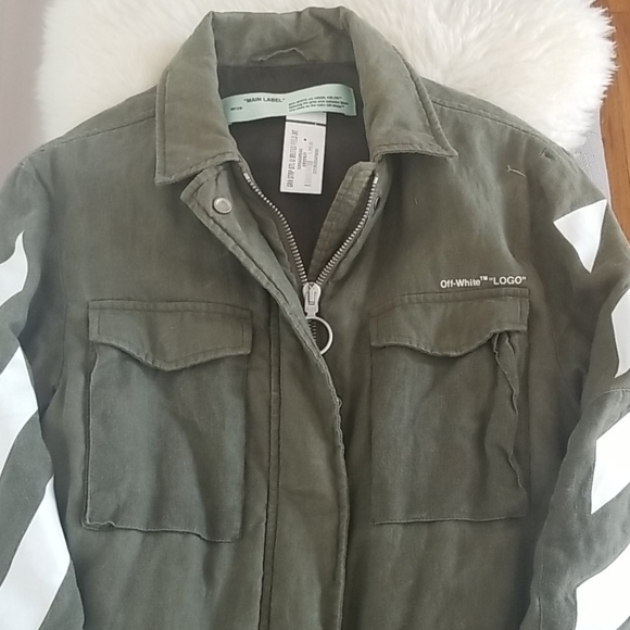 Off-White | Jackets & Coats | Offwhite Military Jacket | Poshmark